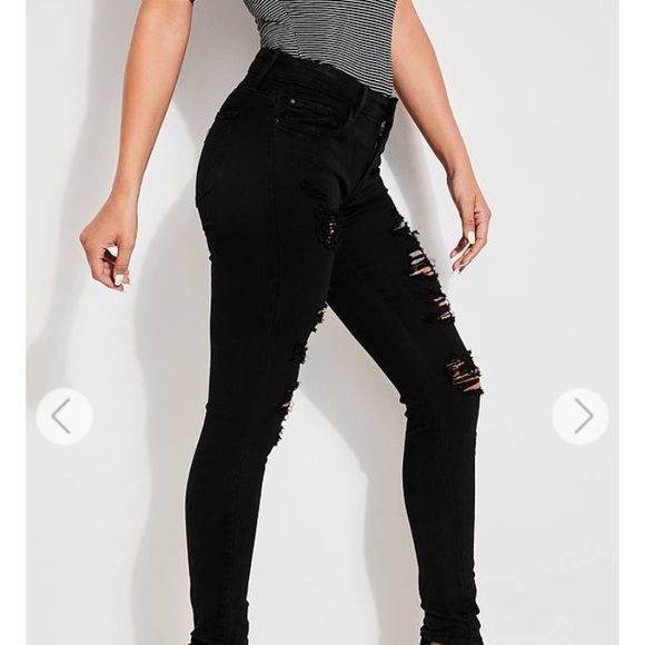 Guess | Jeans | Guess Black Ripped Jeans | Poshmark